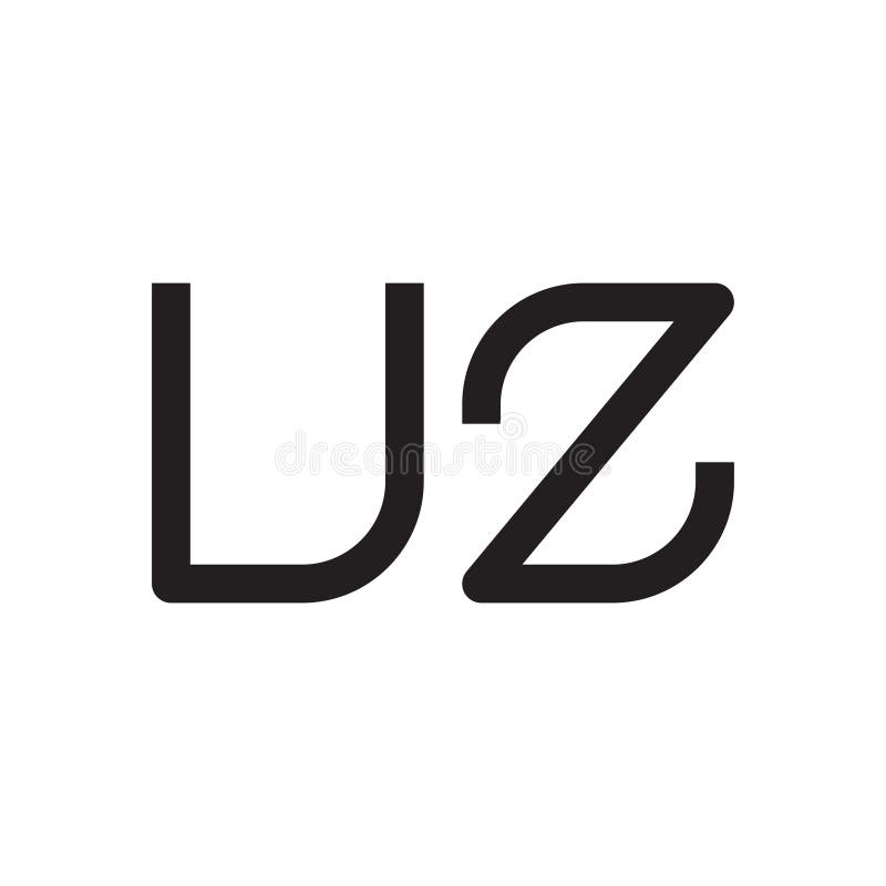 Uz Initial Letter Vector Logo Icon Stock Vector - Illustration of ...