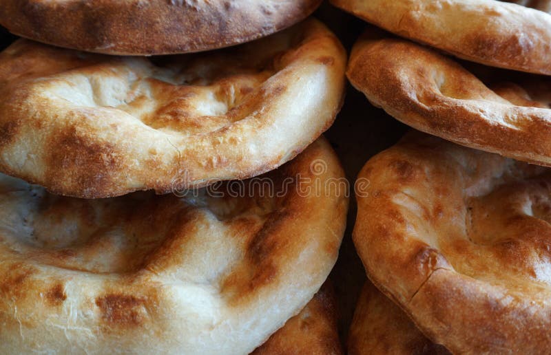 Uzbek bread stock photo. Image of freshness, culinary - 211059522
