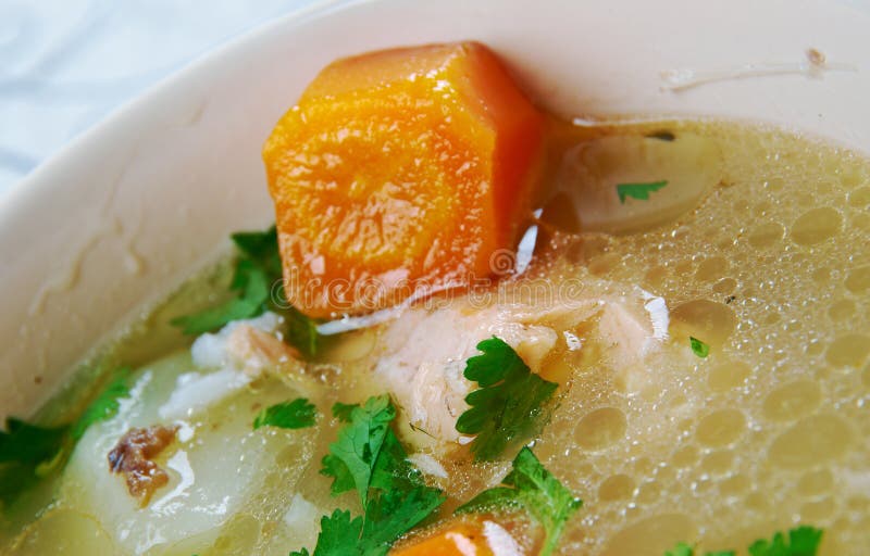 Uzbek fish soup stock photo. Image of food, plate, tovuk - 60699298