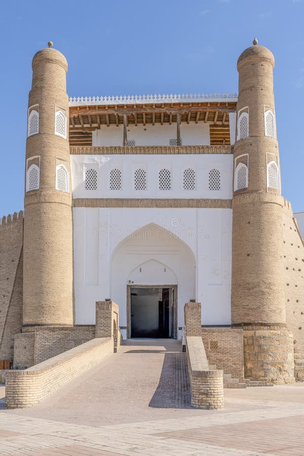Uzbekistan Bukhara Ark Fortress Entry Gate Stock Photos - Free ...