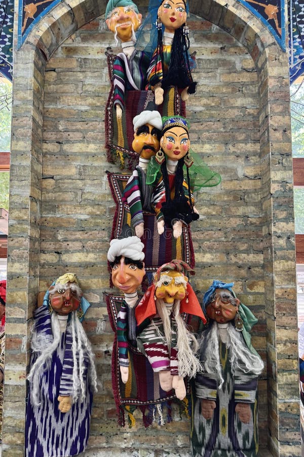 Colorful Uzbek Traditional Puppets Displayed in Bukhara, Uzbekistan ...