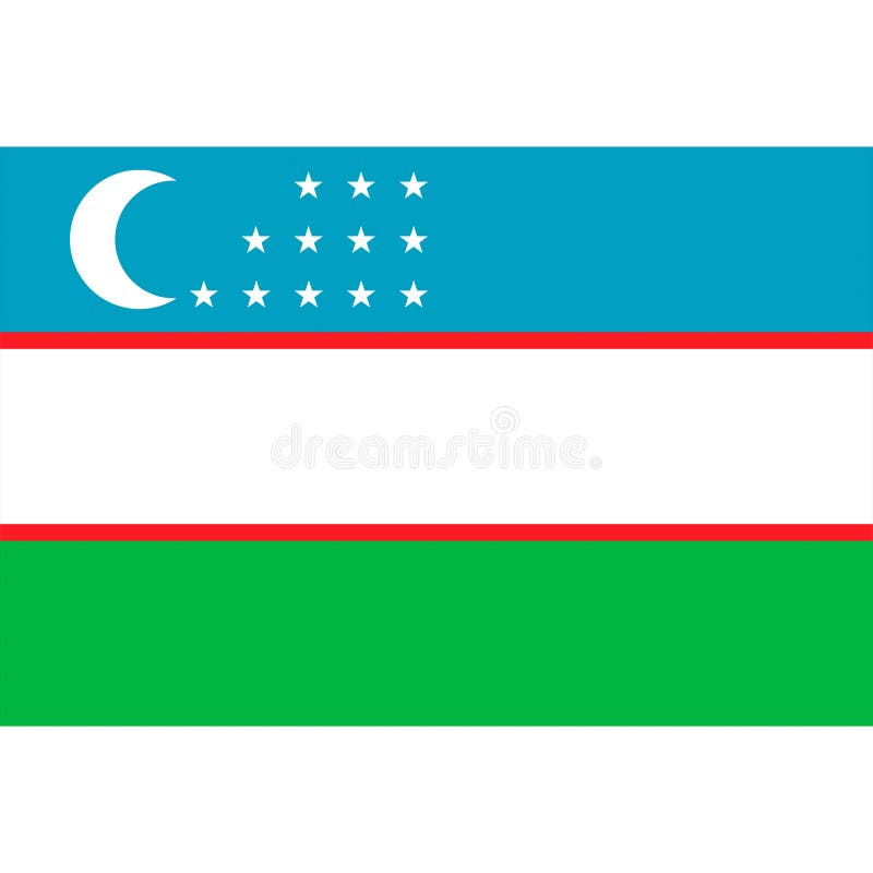 Uzbekistan Flag Vector Isolated Stock Vector - Illustration of element ...