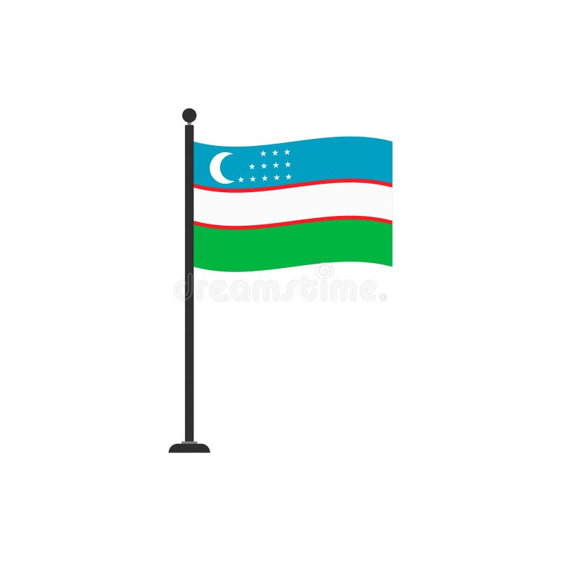 Uzbekistan Flag Vector Isolated 4 Stock Vector - Illustration of circle ...