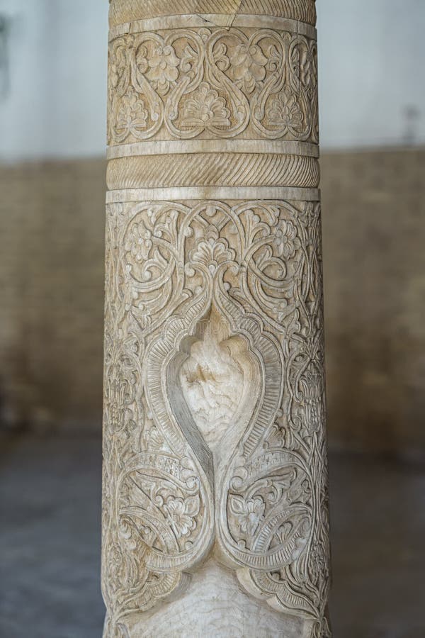 Uzbekistan - Khiva - Juma Mosque Interior Stock Photo - Image of design ...