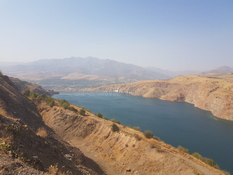 Uzbekistan Mountains and River Stock Image - Image of walking, pebbles ...