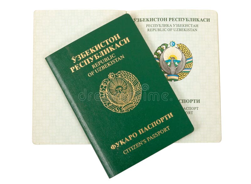 Uzbekistan passport stock image. Image of isolated, identity - 12508135