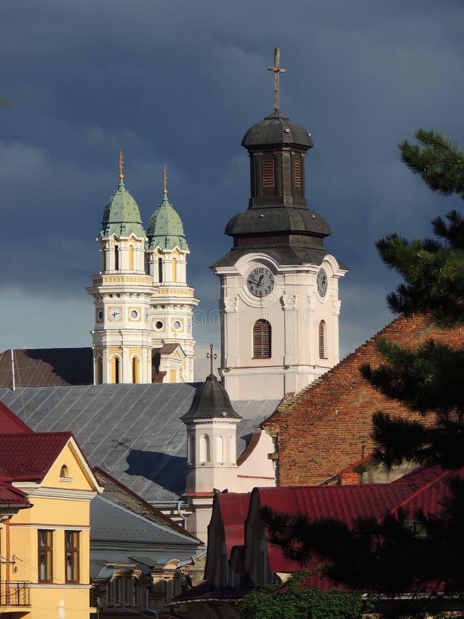 Uzhgorod stock image. Image of town, tourism, architecture - 76480547
