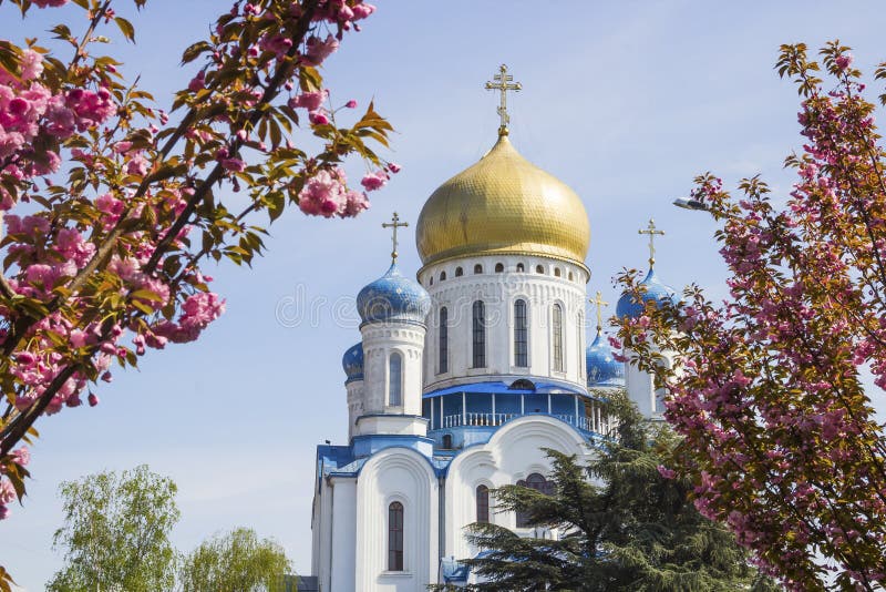 Uzhgorod Orthodox Cathedral, Ukraine Stock Photo - Image of center ...