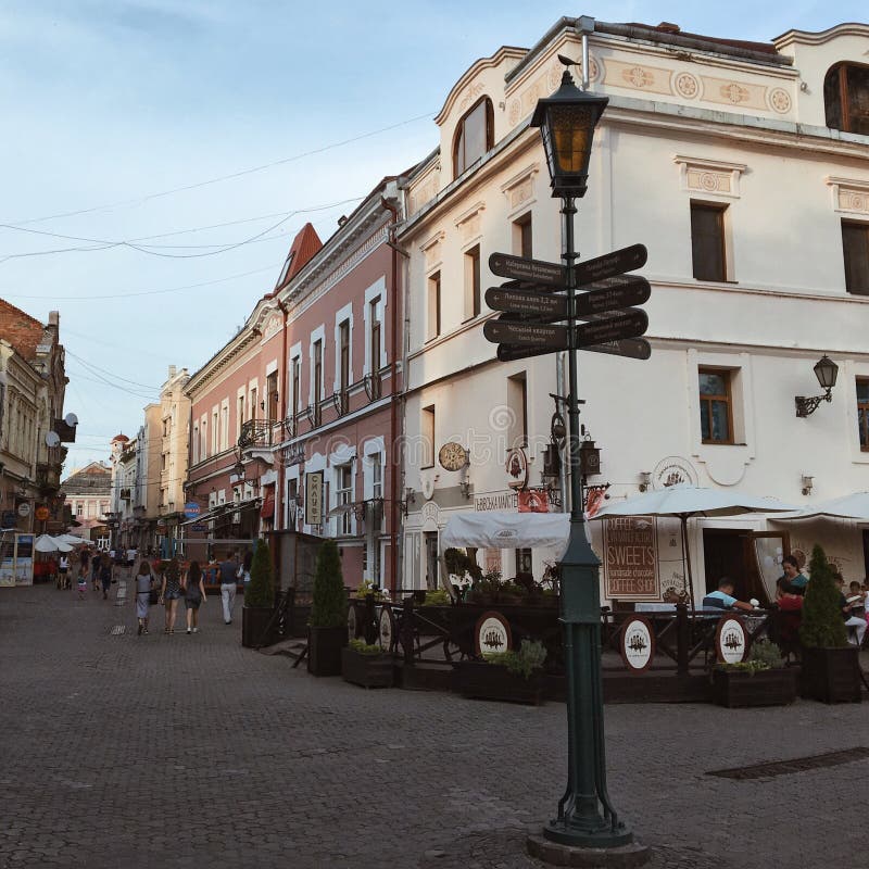 UZHHOROD, UKRAINE - OCTOBER 7, 2018: Streets And Architecture Of The ...