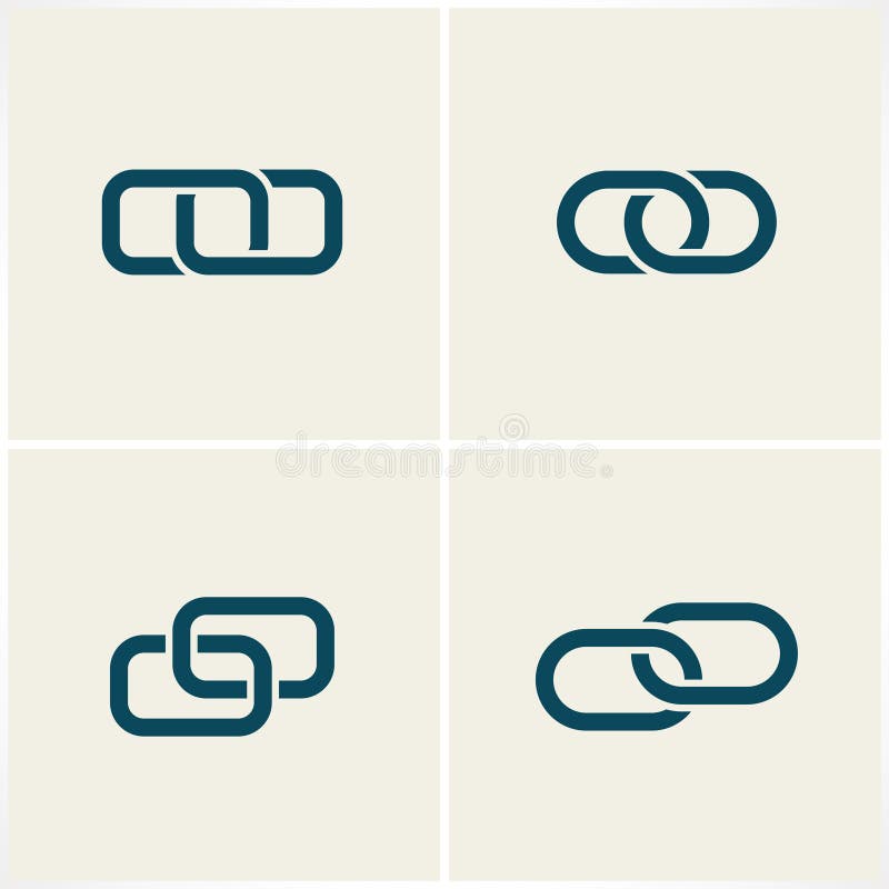 Iconos del vínculo ilustración del vector. Ilustración de hyperlink ...