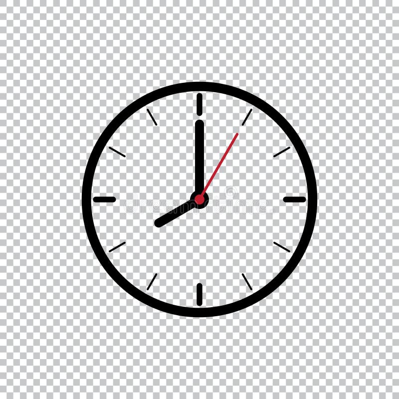 Eight Oâ€™Clock Flat Style Icon Template Isolated on Transparent ...