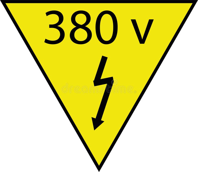 380v stock illustration. Illustration of 380v, risk - 194976899