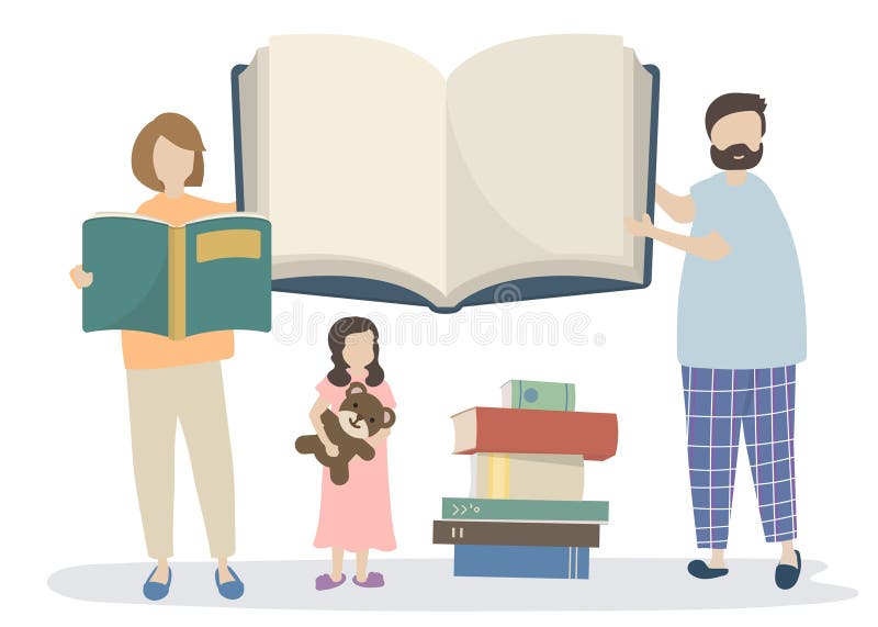 Family Reading Stock Illustrations – 2,896 Family Reading Stock ...