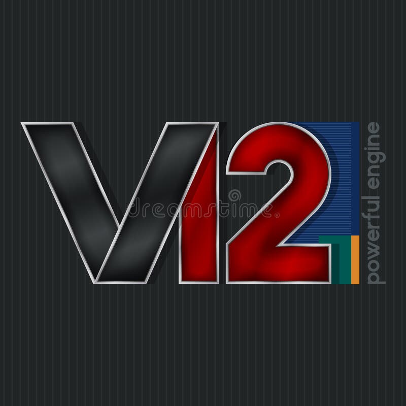 V8, V8 Powerfull Engine stock vector. Illustration of powerfull - 83760438