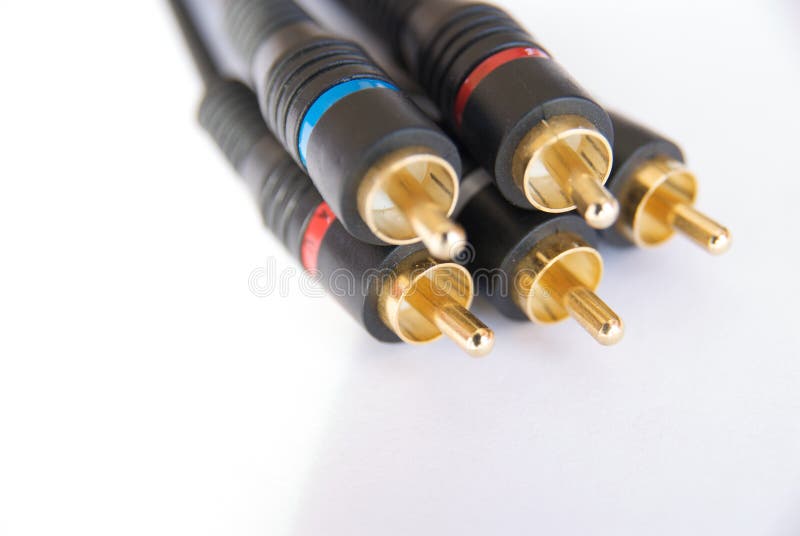 A/V Cables stock photo. Image of video, pins, wires, cable - 13987226