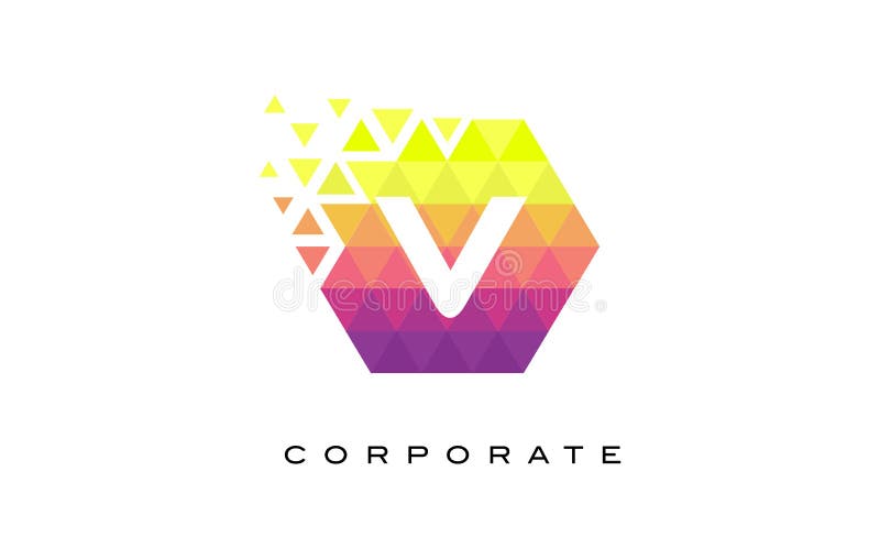 Letter V Rainbow Stock Illustrations – 761 Letter V Rainbow Stock ...