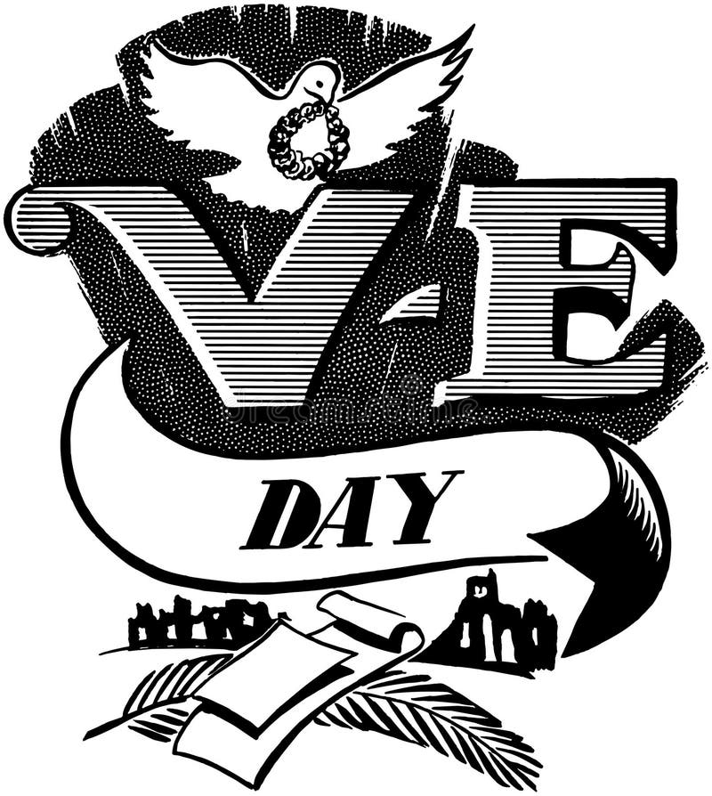 V-E Day stock vector. Illustration of forties, banners - 42093975