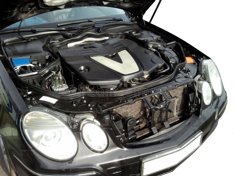 V6 Engine stock photo. Image of power, w211, e280, class - 47545308