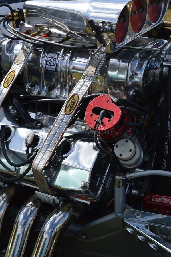 Hot Rod Chrome Supercharger Stock Photo - Image of supercharged, auto ...
