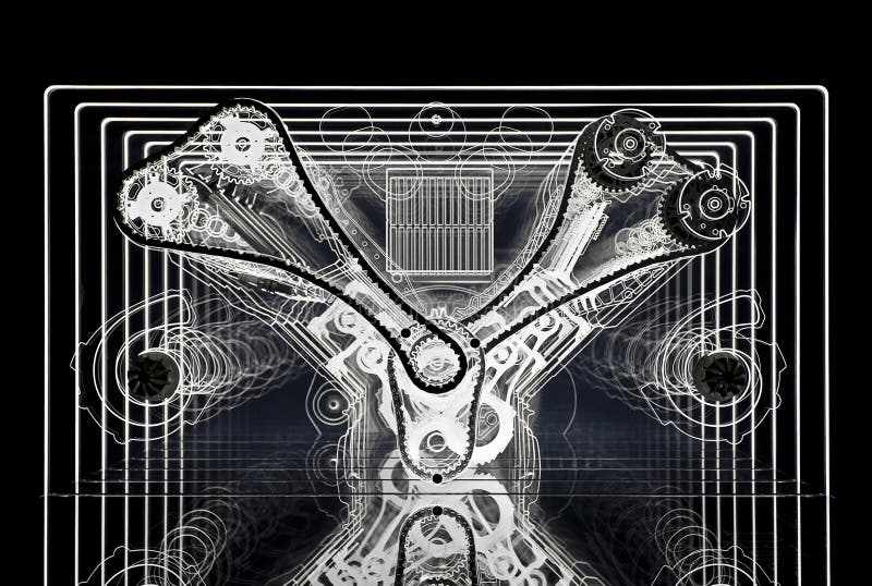 V engine layout stock image. Image of scheme, schematics - 23227741