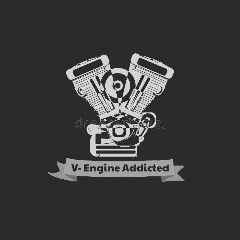 Biker Engine and Snake Tattoo. Stock Vector - Illustration of graphic ...