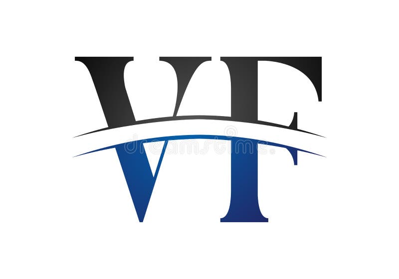 V F Letter Logo Design. Creative V F Letters Icon Vector Stock Vector ...