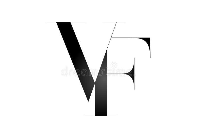 V F Letter Logo Design. Creative V F Letters Icon Vector Stock Vector ...