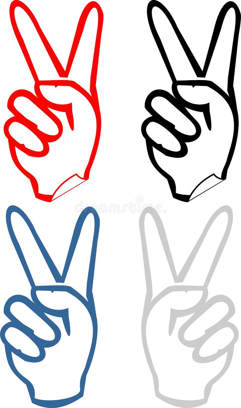 V Sign Hand Stock Illustrations – 3,155 V Sign Hand Stock Illustrations ...