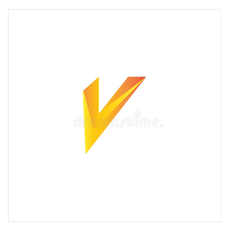 V Gold Logo Letter Designs Vector Illustration Stock Vector ...
