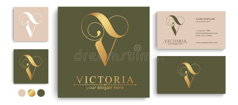 V and Infinity Logo. V Letter Logo Template Elements. Personal Monogram ...