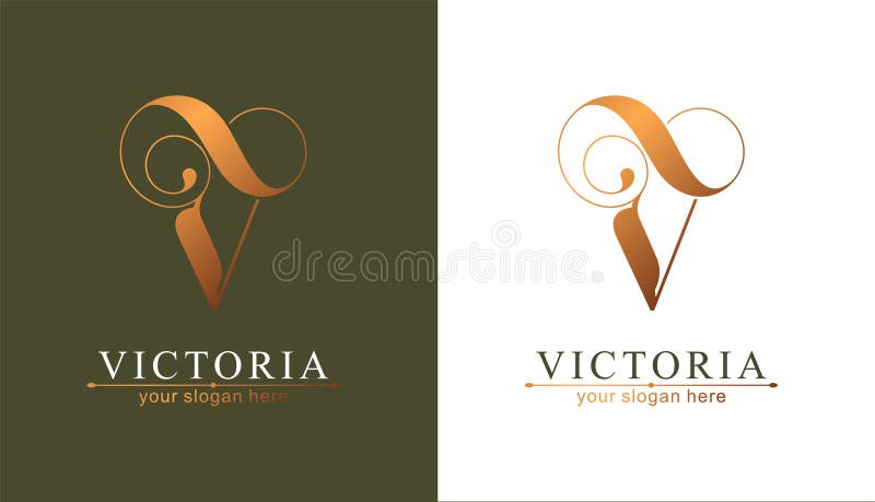 V and Infinity Logo. V Letter Logo Template Elements. Personal Monogram ...