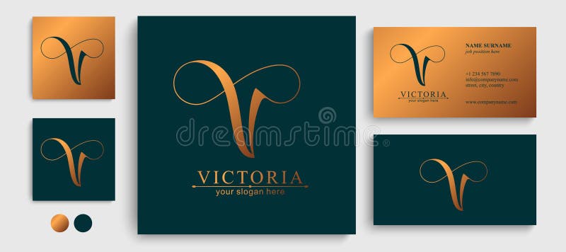 V and Infinity Logo. V Letter Logo Template Elements. Personal Monogram ...