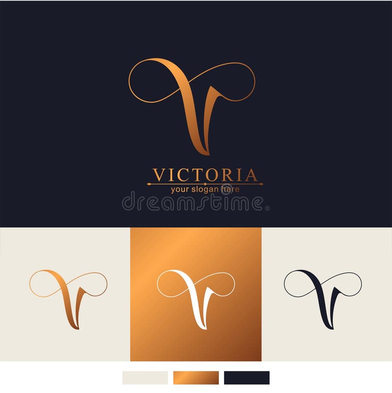V and Infinity Logo. V Letter Logo Template Elements. Personal Monogram ...