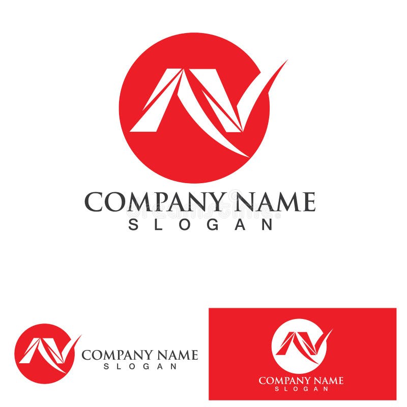 V Initial Letter Business Logo and Symbol Vector Stock Vector ...