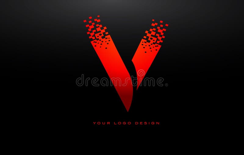 Letter V Red Logo Design Stock Illustrations – 1,602 Letter V Red Logo ...
