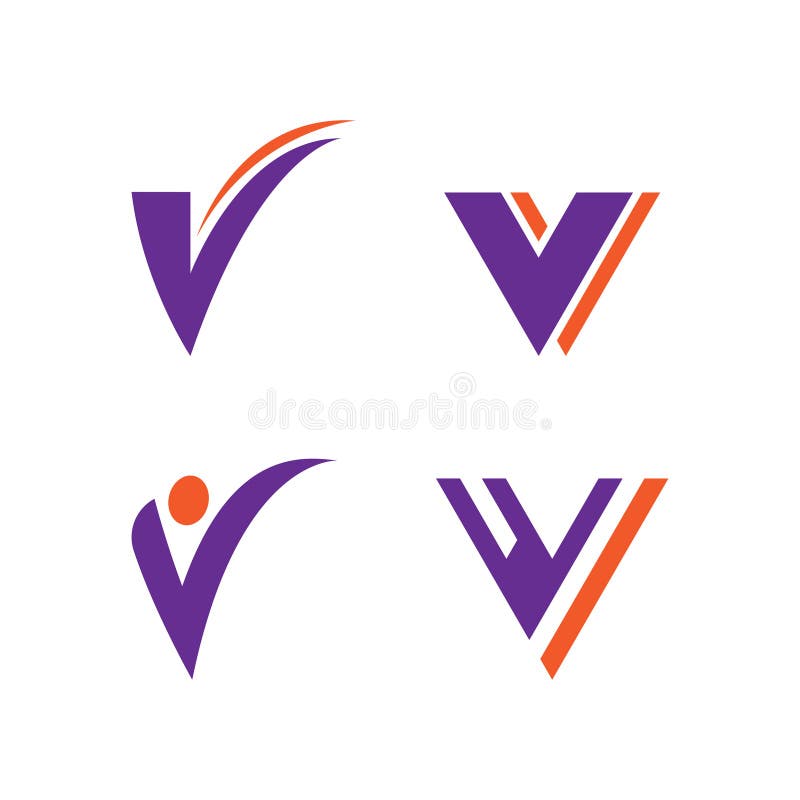V initial logo stock vector. Illustration of logotype - 352050566