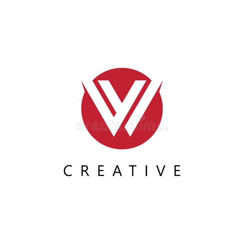 V Letter Icon Design Template Element. Stock Vector - Illustration of ...