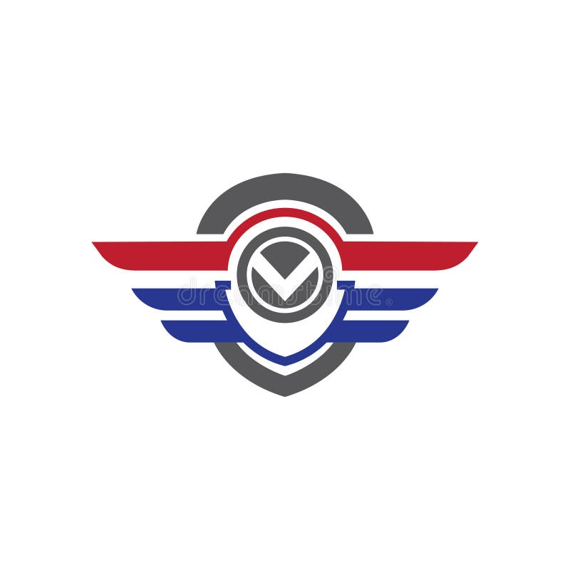 V Letter Logo Emblem for Company Car Design Template Vector Abstract ...