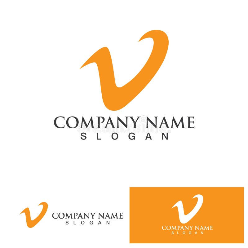 V Letter Logo and Symbol Vector Template Stock Vector - Illustration of ...