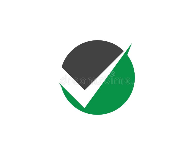 V Letter Logo Template Check Mark V Letter Logo Template Stock ...