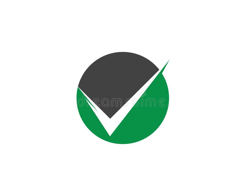 V Letter Logo Template Check Mark V Letter Logo Template Stock ...
