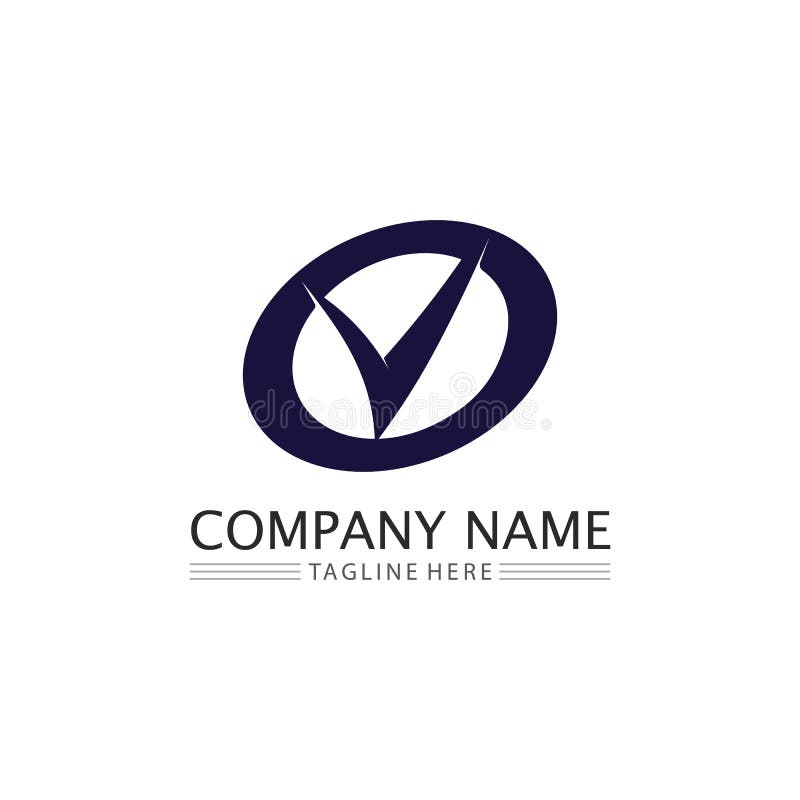 V Letter Logo Template Vector Stock Illustration - Illustration of ...