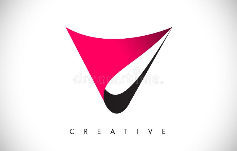 V Letter Modern Trendy Design Logo. Letter V Icon Logo with Modern 3d ...