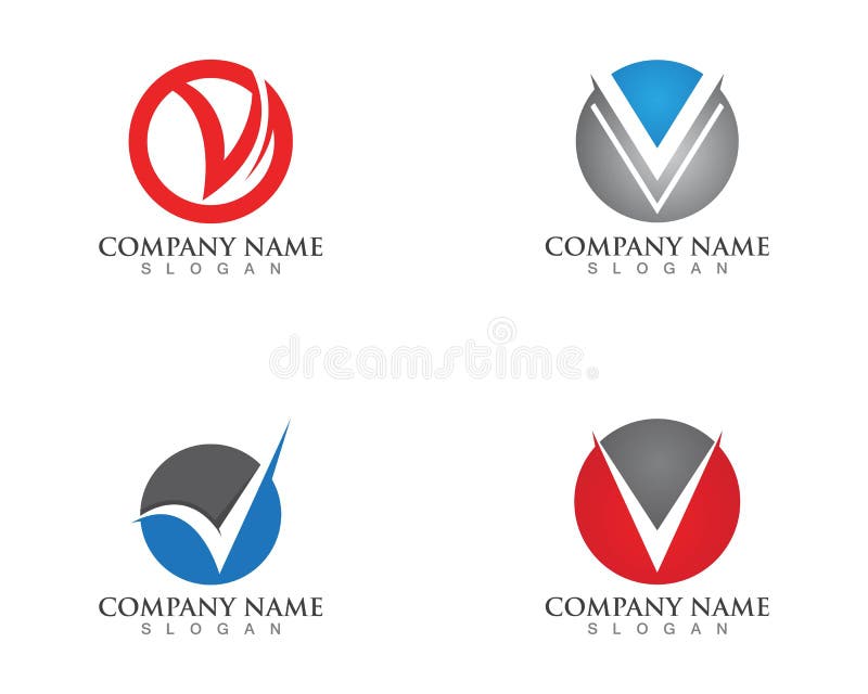 V Letters Business Logo and Symbols Template Vectors Stock Vector ...