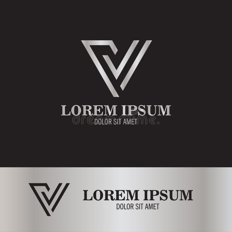 V line logo stock vector. Illustration of marketing, design - 80748940