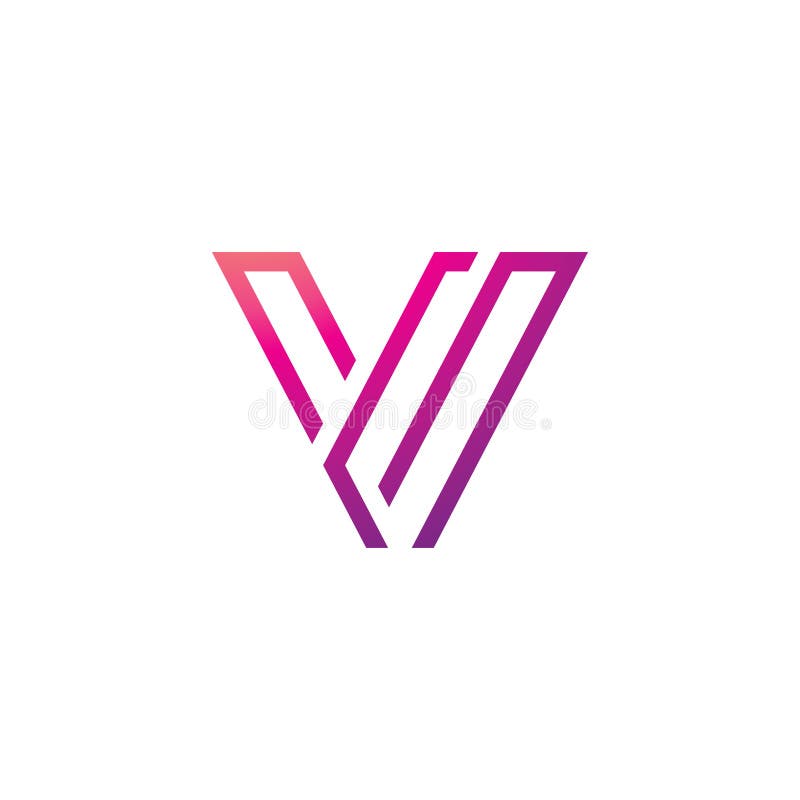 V Line Logo Design and Template. Creative X Icon Initials Line Letters ...