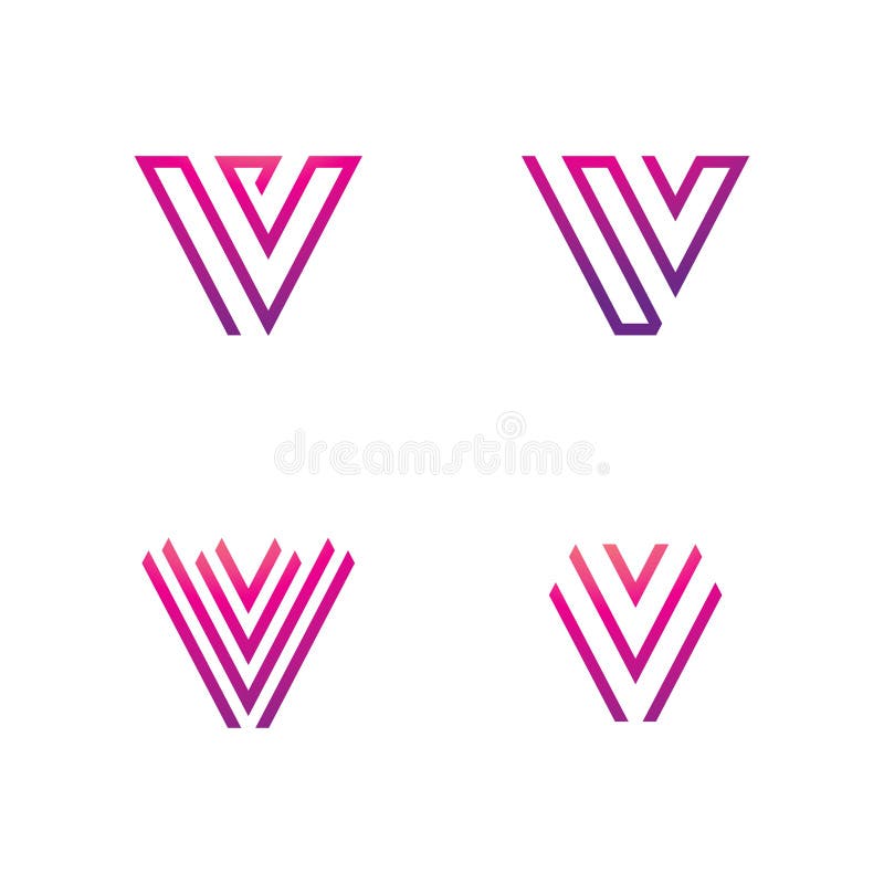 V Line Logo Design and Template. Creative X Icon Initials Line Letters ...