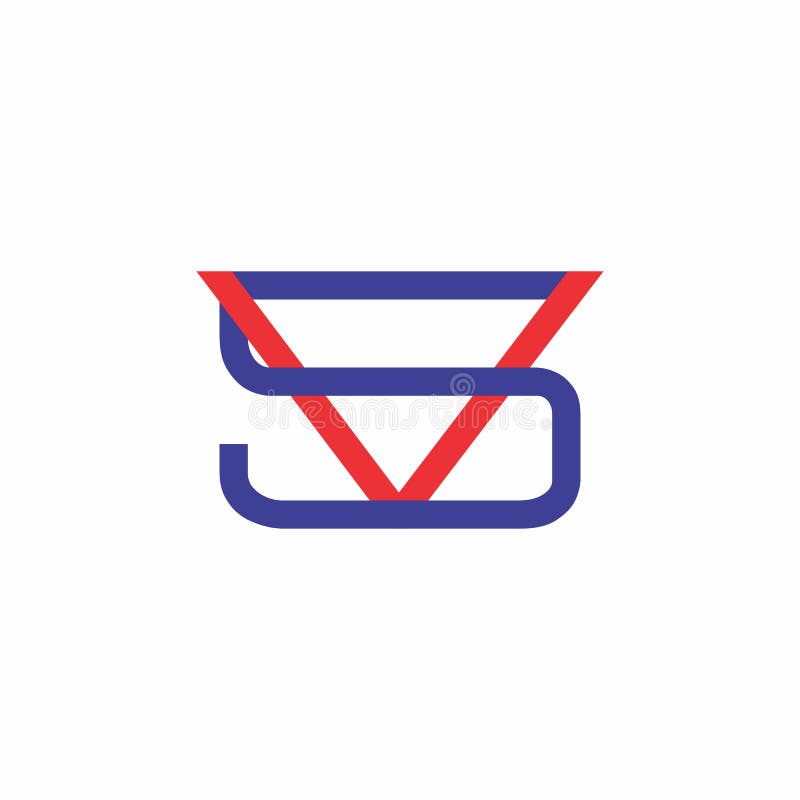 V5 linked logo vector stock vector. Illustration of minimalist - 151652909