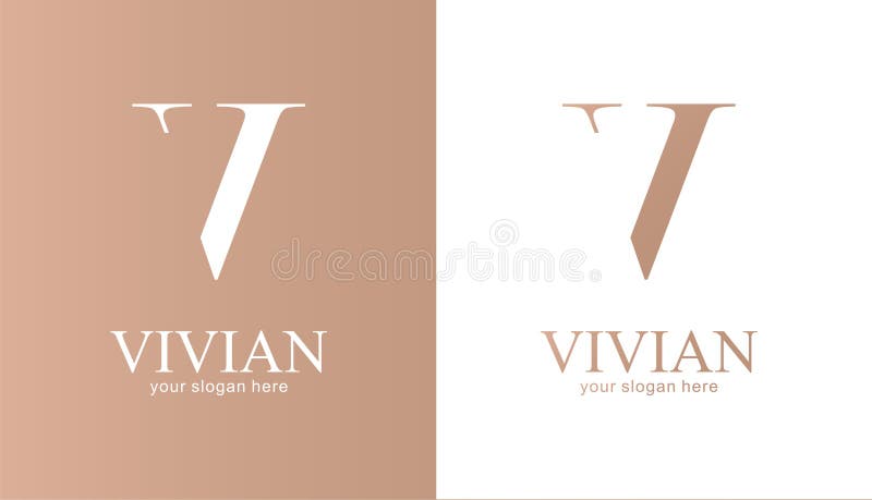 V Logo. V Letter Logo Template Elements. Personal Monogram Stock Vector ...