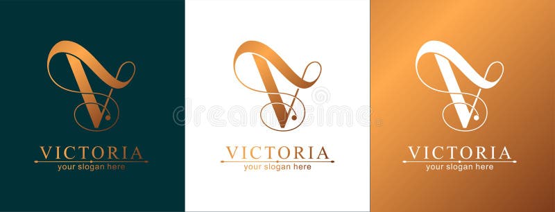 V Logo. V Letter Logo Template Elements. Personal Monogram Stock Vector ...